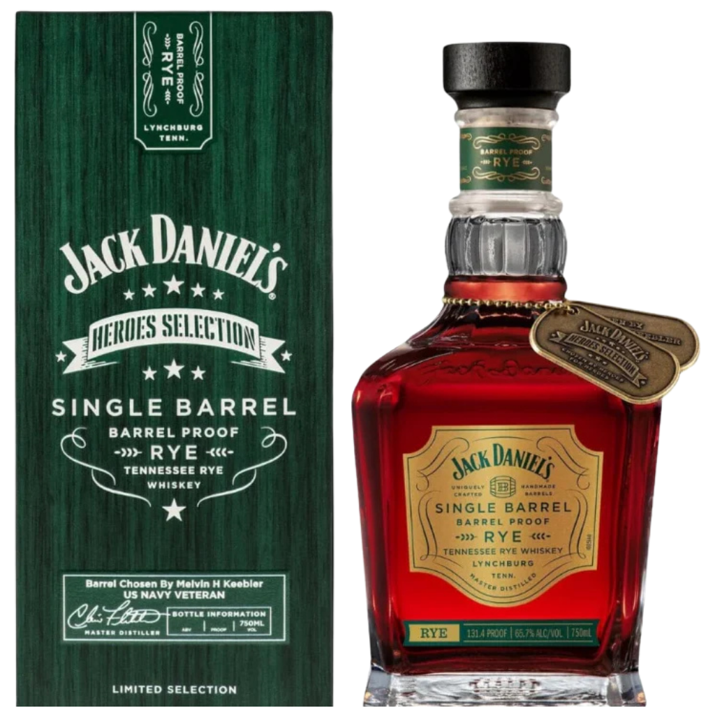 Jack Daniel’s Heroes Selection Single Barrel Barrel Proof Rye 750 ML ...
